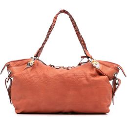 Gucci Shopper - Medium Leather Bamboo Bar Tote - Gr. unisize - in Orange - f&uuml;r Damen