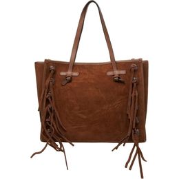 GIANNI CHIARINI Shopper - Shopper with fringes 'Marcella' - Gr. unisize - in Braun - f&uuml;r Damen