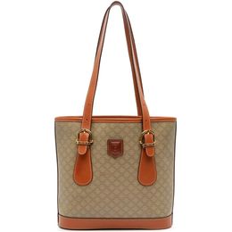 Céline Celine Shopper - Macadam Coated Canvas Tote - Gr. unisize - in Braun - für Damen
