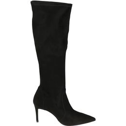 Stuart Weitzman Stiefel - Stuart Power 75 Boots Black - Gr. 37,5 (EU) - in Schwarz - f&uuml;r Damen