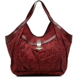 Fendi Shopper - Large Zucca Canvas Chef Tote - Gr. unisize - in Rot - f&uuml;r Damen