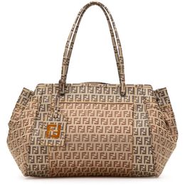 Fendi Shopper - Zucchino Nylon and Spalmati Grande Pillow Tote - Gr. unisize - in Braun - f&uuml;r Damen