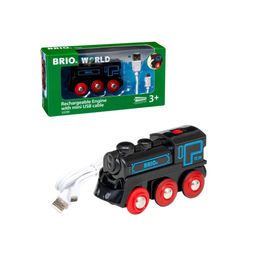 Aktionsspiel Brio World - Schwarze Akku-Lok mit Mini-USB Ab 3 Jahre in bunt | Gr.: onesize
