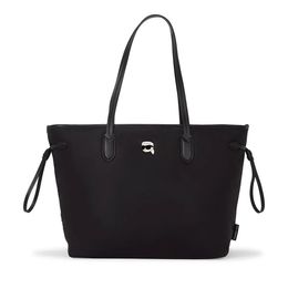 K by KARL LAGERFELD Karl Lagerfeld Shopper - Ikon Tote Bag aus Nylon Handtasche - Gr. unisize - in Schwarz - f&uuml;r Damen