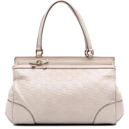 Gucci Shopper - Guccissima Mayfair Tote - Gr. unisize - in Wei&szlig; - f&uuml;r Damen