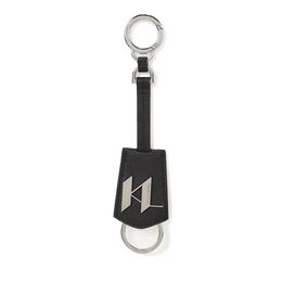 K by KARL LAGERFELD Karl Lagerfeld Schl&uuml;ssel- & Taschenanh&auml;nger - K/Monogram Schl&uuml;sselanh&auml;nger aus Leder - Gr. unisize - in Schwarz - f&uuml;r Damen