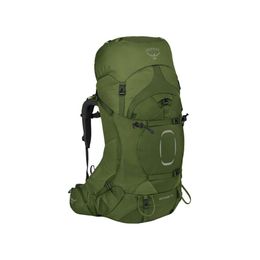 Osprey Aether 65 S/M - Trekkingrucksack (deep ahorn red) in garlic mustard green | Gr.: onesize