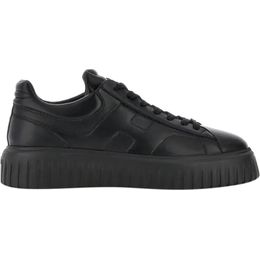 Hogan Low-Top Sneaker - Monochromatic Low-Top Sneakers With Ridged Rubber - Gr. 9 - in Schwarz - f&uuml;r Damen