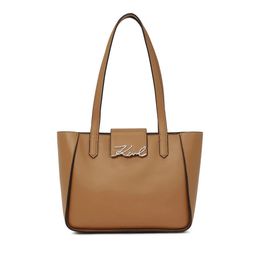 K by KARL LAGERFELD Karl Lagerfeld Shopper - K/Signature kleine Tote Bag - Gr. unisize - in Braun - f&uuml;r Damen