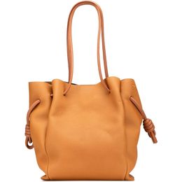 Loewe Shopper - Medium Leather Flamenco Knot Tote - Gr. unisize - in Braun - f&uuml;r Damen