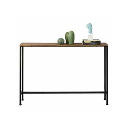 sobuy Konsolentisch in Braun und Schwarz - (B)120 x (H)80 x (T)20cm | Gr.: onesize