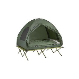 sobuy Feldbett in Gr&uuml;n - (B)193 x (H)188 x (T)145cm | Gr.: onesize