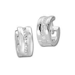 SilberDream 925er Sterling Silber, glanz Damen Creolen Ohrring ca. 13mm | Gr.: onesize