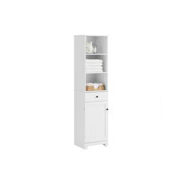sobuy Hochschrank in Wei&szlig; - (B)40 x (H)161 x (T)35cm | Gr.: onesize