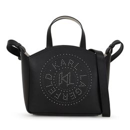 K by KARL LAGERFELD Karl Lagerfeld Shopper - K/Circle kleine Tote Bag mit Nieten - Gr. unisize - in Schwarz - f&uuml;r Damen