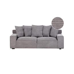 Beliani 3-Sitzer Sofa VISKAN in Grau - (W) 200 x (H) 62 x (L) 74 cm | Gr.: onesize