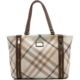 Burberry Shopper - Supernova Check Canvas Tote - Gr. unisize - in Braun - f&uuml;r Damen