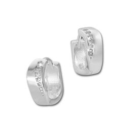 SilberDream 925er Sterling Silber, glanz Damen Creolen Ohrring ca. 14mm | Gr.: onesize