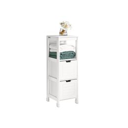sobuy Badkommode in Wei&szlig; - (B)30 x (H)89 x (T)30cm | Gr.: onesize