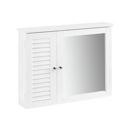 sobuy Spiegelschrank in Wei&szlig; - (B)65 x (H)49 x (T)15cm | Gr.: onesize