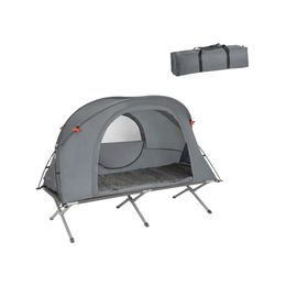 sobuy Feldbett in Hellgrau - (B)194 x (H)147 x (T)87cm | Gr.: onesize