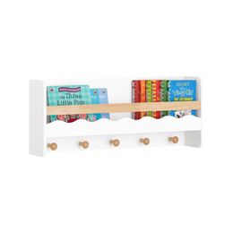 sobuy Kindergarderobe in Wei&szlig; - (B)73 x (H)30 x (T)15cm | Gr.: onesize
