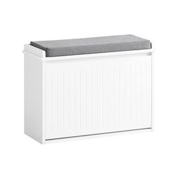 sobuy Schuhkipper in Wei&szlig; - (B) 62 x (H)46 x (T)26cm | Gr.: onesize