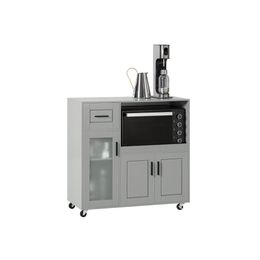 sobuy Sideboard in Hellgrau - (B)89 x (H)89 x (T)40cm | Gr.: onesize