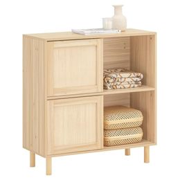 sobuy Sideboard in Natur - (B)80 x (H)87 x (T)35cm | Gr.: onesize