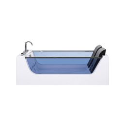 Beliani Whirlpool Badewannen CURACAO in Weiß - (W) 120 x (H) 65 x (L) 180 cm | Gr.: onesize