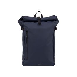 Sandqvist Stream Slim Rolltop - Rucksack M 14" 60 cm (black) in navy | Gr.: onesize