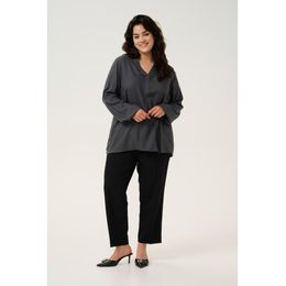 Kaffe curve Langarm-Bluse KCcalinde Regular fit in Black Oyster | Gr.: 44