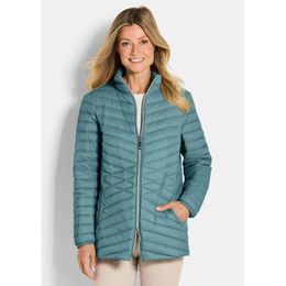 GOLDNER Herbstjacke mit Daunen, Stehkragen in graugr&uuml;n | Gr.: 42