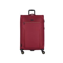 d&n D&N Travel Line 9704 4 Rollen Trolley L 78 cm mit Dehnfalte in dark red | Gr.: onesize