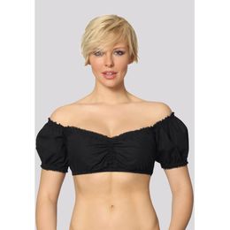 Stockerpoint Dirndlbluse Georgette in schwarz | Gr.: 38