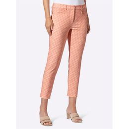 Heine Jerseyhose in apricot-rosé-bedruckt | Gr.: 46