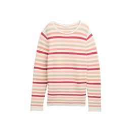 Tom Tailor Pullover in peachy knit stripe design | Gr.: L