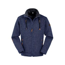 Maul Sport Strickfleece Jacke Lichtenau in Rauchblau | Gr.: 50