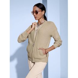 CR&Eacute;ATION L creation L Strickjacke in sand | Gr.: 38