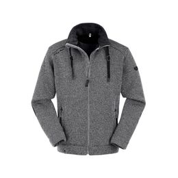 Maul Sport Strickfleece Jacke Lichtenau in Silber | Gr.: 54