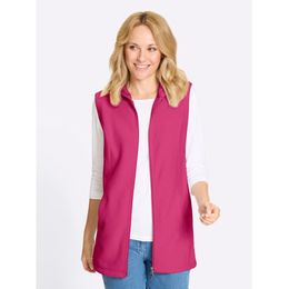 Sieh an! Fleece-Weste in fuchsia | Gr.: 44