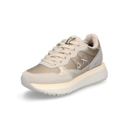 SUN68 Sneaker Big Ally Teddy Fur in Beige Gold | Gr.: 39