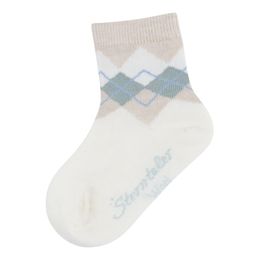 Sterntaler Socken Wolle Karo in ecru | Gr.: 18