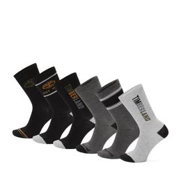 Socken Timberland, Herren, Gr. M (39/43), schwarz, Materialmix, unifarben, Socken