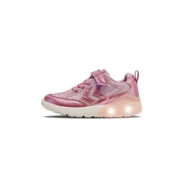 Hummel Klettverschluss Sneaker Daylight Glitter Lebensstil Kinder in PINK NECTAR | Gr.: 32
