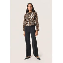 Soaked in Luxury Langarm-Bluse SLXala Feminine Form in Leopard Pattern | Gr.: L