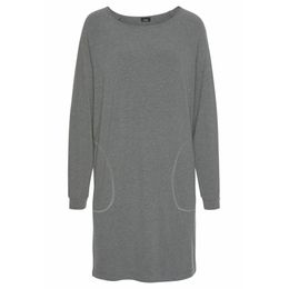 Vivance Dreams Sleepshirt in melange-dunkelgrau | Gr.: 36-38