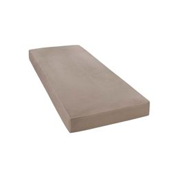 Janine Spannbettlaken Jersey Elastic in taupe | Gr.: 90x190 cm - 100x220 cm