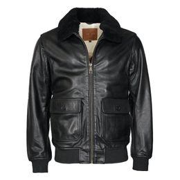 Top Gun Lederjacke TG2023002 in schwarz | Gr.: XXL