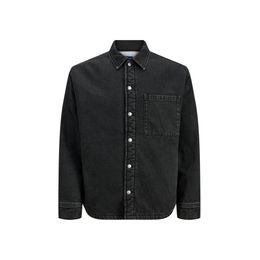 Jack & Jones Jack and Jones James Denim Teddy Overshirt LS in Schwarz | Gr.: S